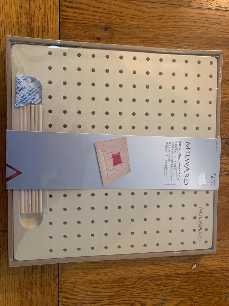 Blocking board for crochet Milward with 12 pins 30 x 30cm – The ...